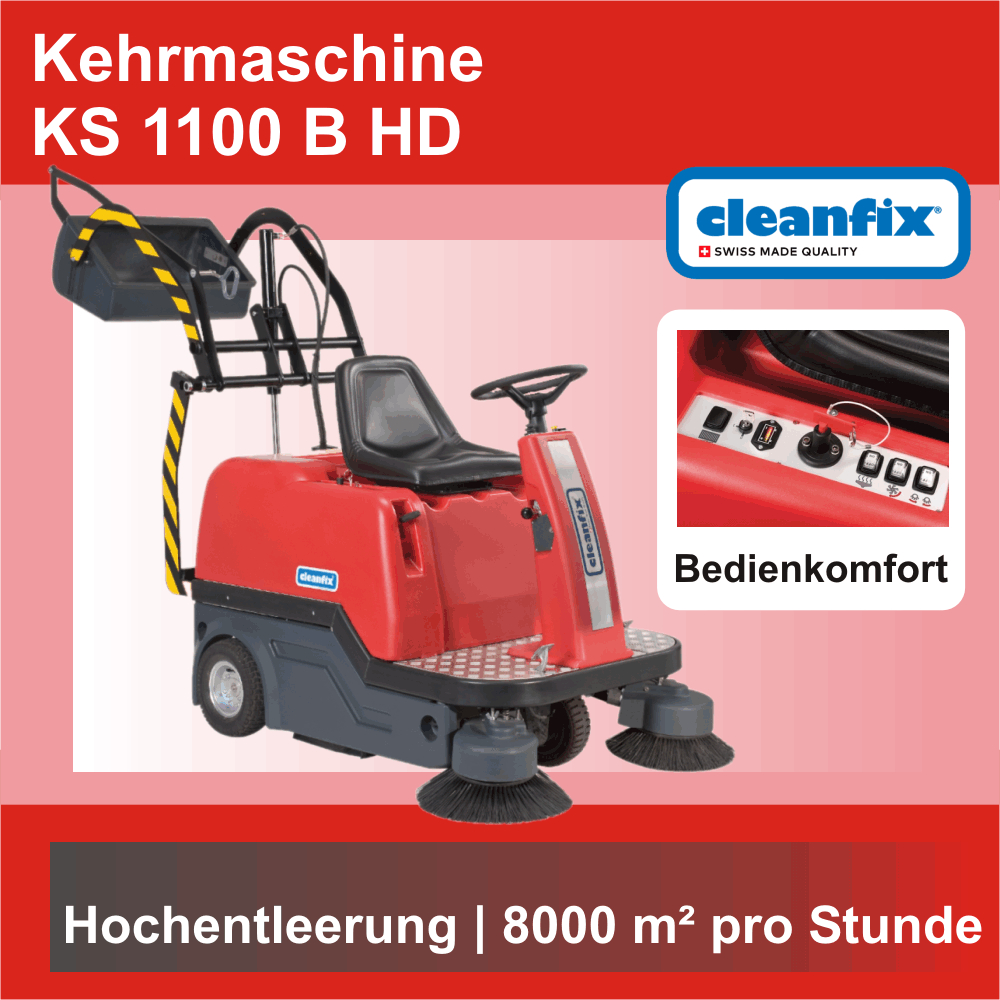 Kehrmaschine KS 1100 B HD von Cleanfix