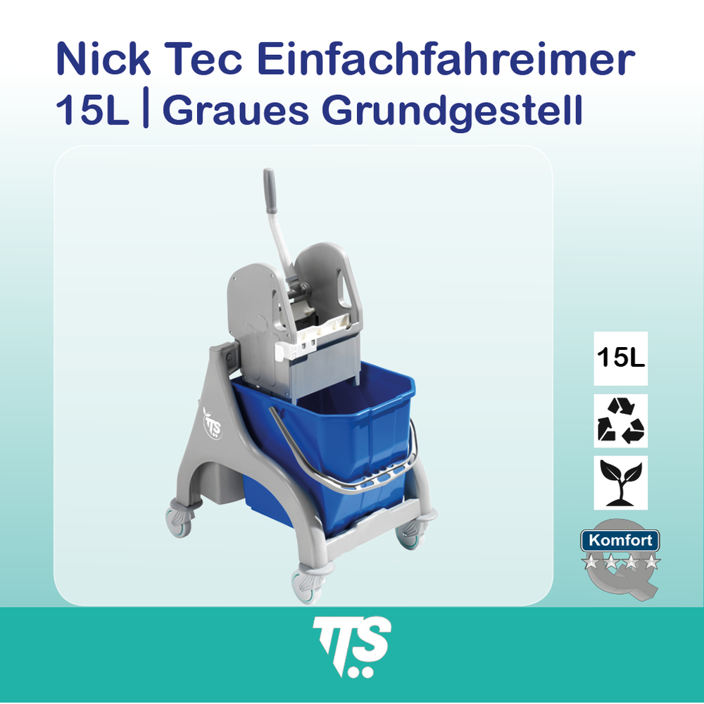 TTS | Nick Tec Einfachfahreimer | 15L | Grau | 00006044