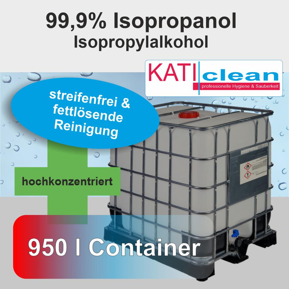 Isopropanol (Isopropylalkohol) katiclean 99,9% 950 l Container - prof