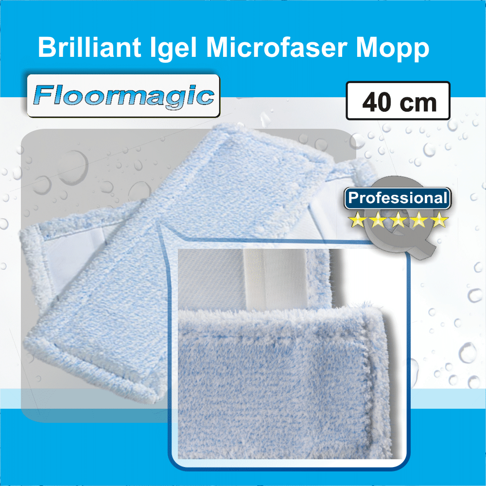 Brillant Igel Microfaser Mopp 40 cm - für enge Flächen & präzises Arb