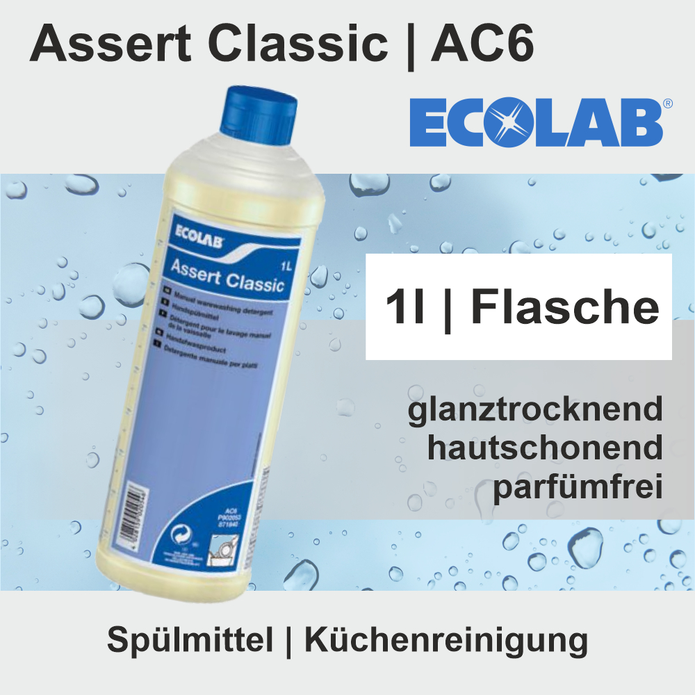 Assert classic Spühlmittel I 1l Ecolab