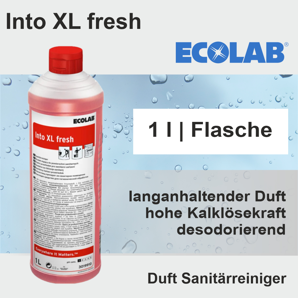 Into XL fresh Duft-Sanitärreiniger I 1l ECOLAB