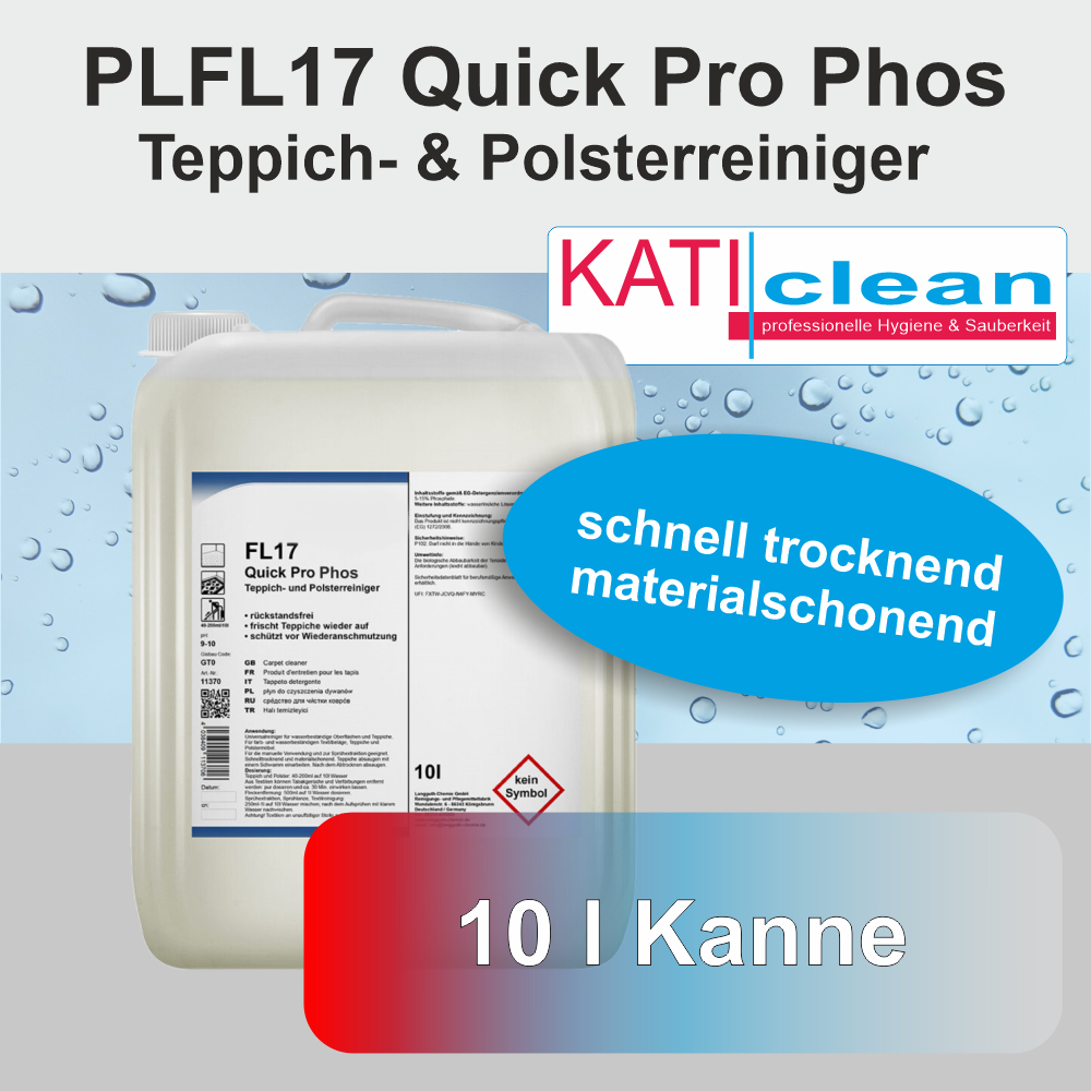 katiclean PLFL17 Teppich- und Polsterreiniger 10l